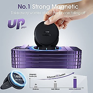 CASEKOO Vegan Leather MagSafe Grip Stand [All in 1] Ergonomic Design for iPhone 14, 13, 12 Pro/Max/Plus - Black