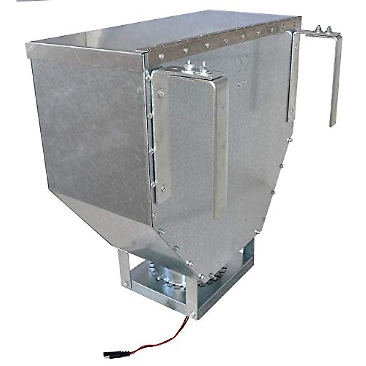 ForEverlast Galvanized Steel ATV Spreader Hitch Mount, Truck Deer Feeder, UTV Feeder & Tailgate Feeder | Great as a Corn Spreader for Wildlife and Hunting, 50 LBS