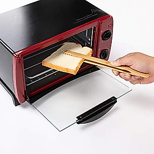 2 Pieces Bamboo Toast Tongs, 10.2 Inches Long Wood Toaster Tongs with Anti-slip Design, Tongs for Cooking with Cooking Oil Coating, Eco-friendly