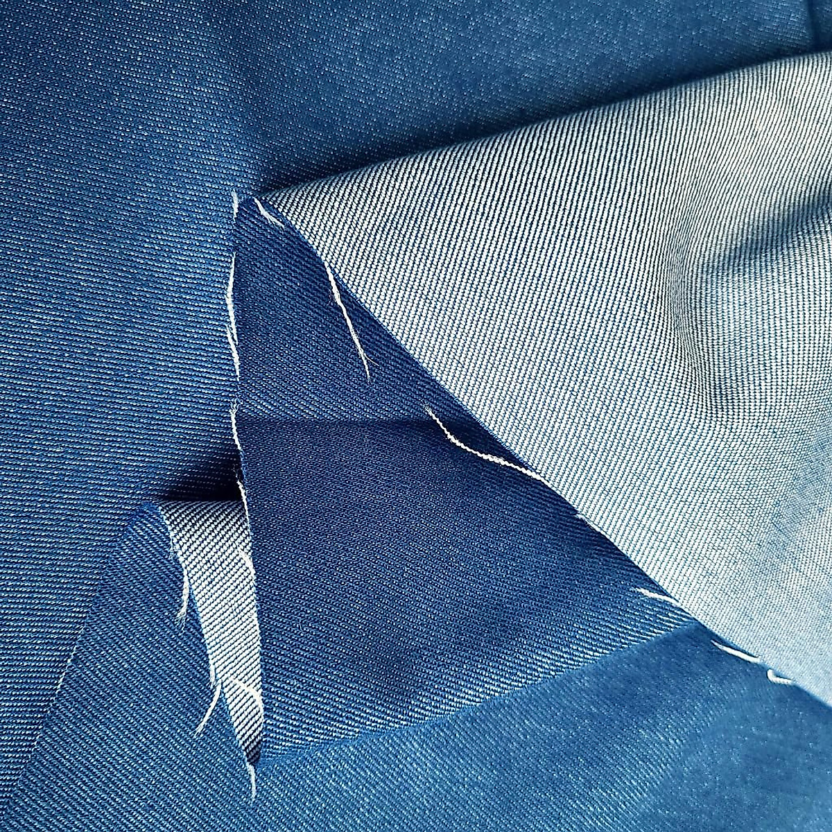 1-Yard 8 oz Indigo Blue Denim Fabric for Sewing, Crafting |Stretch Denim Fabric |Denim Fabric by The Yard |Jean Material|Denim Material|Blue Jean Fabric 1 Yard precut (60''x36'')