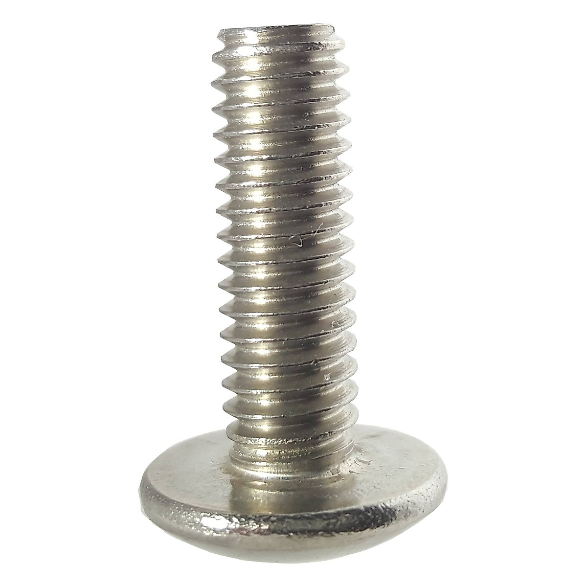 10-32 x 1" Truss Head Machine Screws, Full Thread, Phillips Drive, Stainless Steel 18-8, Bright Finish, Machine Thread, Quantity 50 Pieces by Fastenere