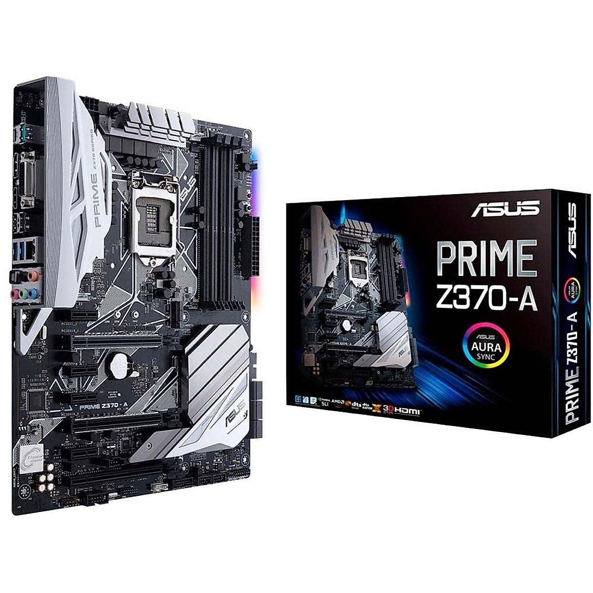 ASUS PRIME Z370-A LGA1151 DDR4 DP HDMI DVI M.2 USB 3.1 Z370 ATX Motherboard with USB 3.1 for 8th Generation Intel Core Processors
