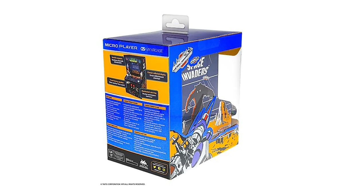 Play Space Invaders Mini Arcade Machine - Premium Edition