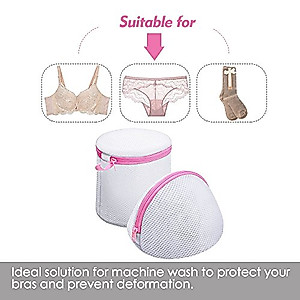 Techoss Polyester Mesh Zipper Laundry Bags for Delicates