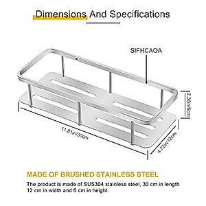 Bathroom Shelf Wall Mounted,Shower Shelf Basket Storage Organizer Rack Suitable for Kitchen,Bathroom