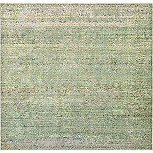 Unique Loom Austin Collection Area Rug - Muse (8' Square, Green/ Beige)