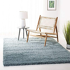 SAFAVIEH California Shag Collection Accent Rug - 4' x 6', Light Blue, Non-Shedding & Easy Care, 2-inch Thick Ideal for High Traffic Areas in Entryway, Living Room, Bedroom (SG151-6060)