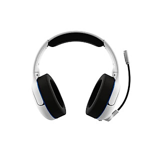 PDP AIRLITE PRO Wireless Power Stereo Gaming Headset with Noise Cancelling Microphone: Compatible with PS5/PS4/PS3 Console/PC, Comfortable Lightweight Headphones, Long Battery Life (Frost White)
