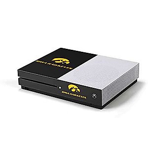 Skinit Decal Gaming Skin Compatible with Xbox One S Console - Officially Licensed University of Iowa Iowa Hawkeyes Design