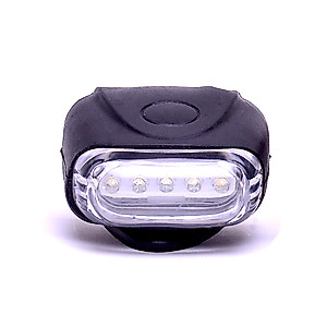 Retrospec Bicycles Bondi-5 Super Bright 5 LED Urban Commuter Silicon Bike Headlight and Taillight Combo, White