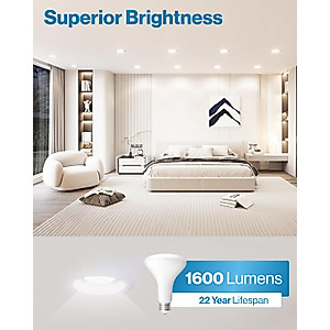 Sunco BR30 LED Bulbs 1600 Lumens, Indoor Flood Lights 16W Equivalent 100W 3000K Warm White, E26 Base, Interior Dimmable Recessed Can Light Bulbs - UL Listed 6 Pack