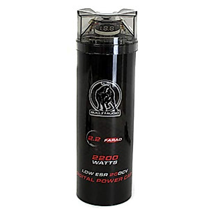 BULLZ AUDIO 2200 Watt 12 Volt BCAP Digital Car Power 2.2 Farad Capacitor