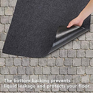 Turkey Fryer Mat,for Floor Surface/Absorbent mat Lightweight Washable Floor Mat to Protect Decks and Patios from Grease Splatter,Against Damage and Oil Stains or Grease Spills，Back Non-Slip (36”×30“)