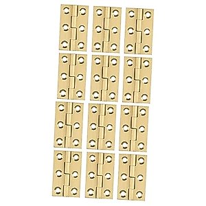 Housoutil 12 PCS Heavy Duty Hinges Door Hinges Spring Hinge Cabinet Hinges Brass Hinges Bearing Cabinet Hinge Hinges for Door Interior Hinges Wooden Box Silent Door Jewelry Box Copper Door