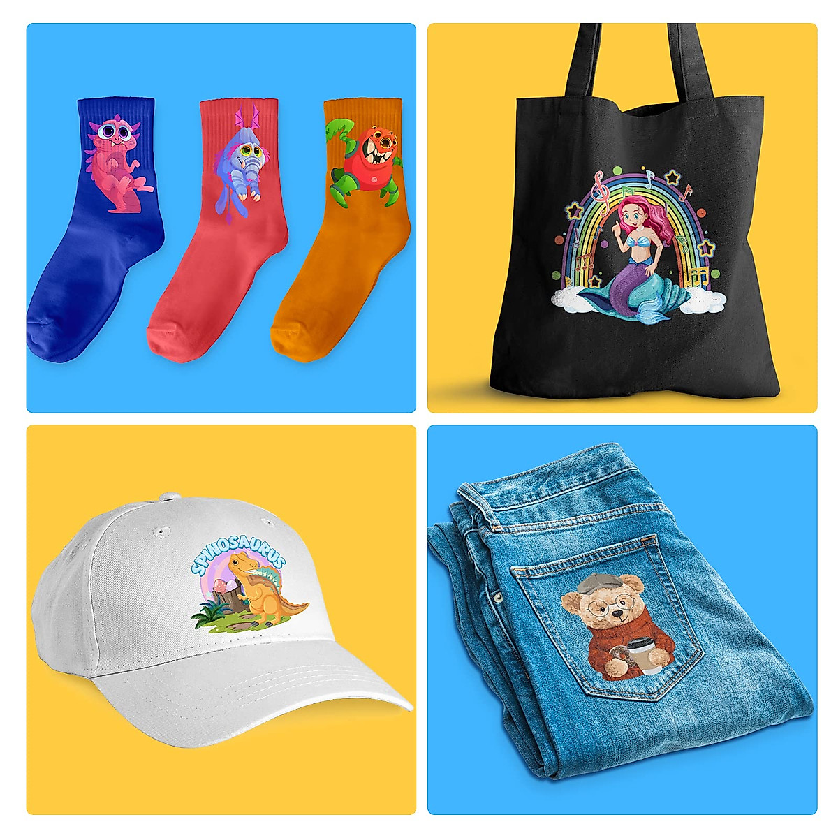 KASYU DTF Transfer Powder Film Kit for DTF Sublimation Printer,All-in-1 DTF Starter Kit- 8.8oz White Digital Hot Melt Adhesive&15 Direct to Film Pretreat Iron-on Transfer Paper Fabric