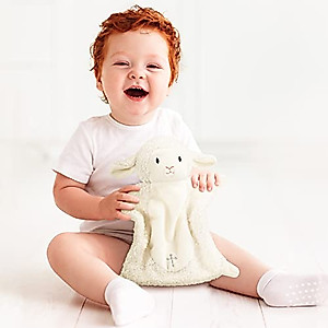 Panelee 2 Pcs Baptism Gifts Baby Blessings Lamb Security Blanket for First Communion, Christening, Baby Baptism Gifts Baby Showers