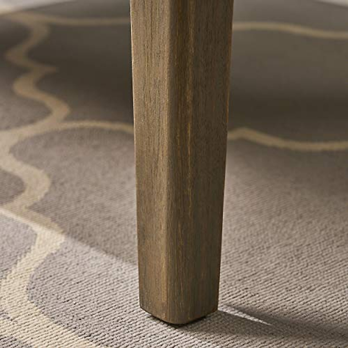 Christopher Knight Home Grenada Sectional Sofa Set | 5-Piece 3-Seater | Includes Coffee Table and Ottoman | Acacia Wood Frame | Water-Resistant Cushions Dark Gray, Finish