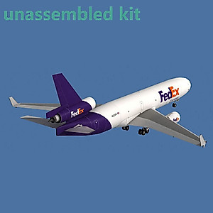DBEIXIWEI 1:100 Scale FedEx MD-11 Air Plane 3D Paper Model Plane Paper Model Aircraft Unassembled Kit