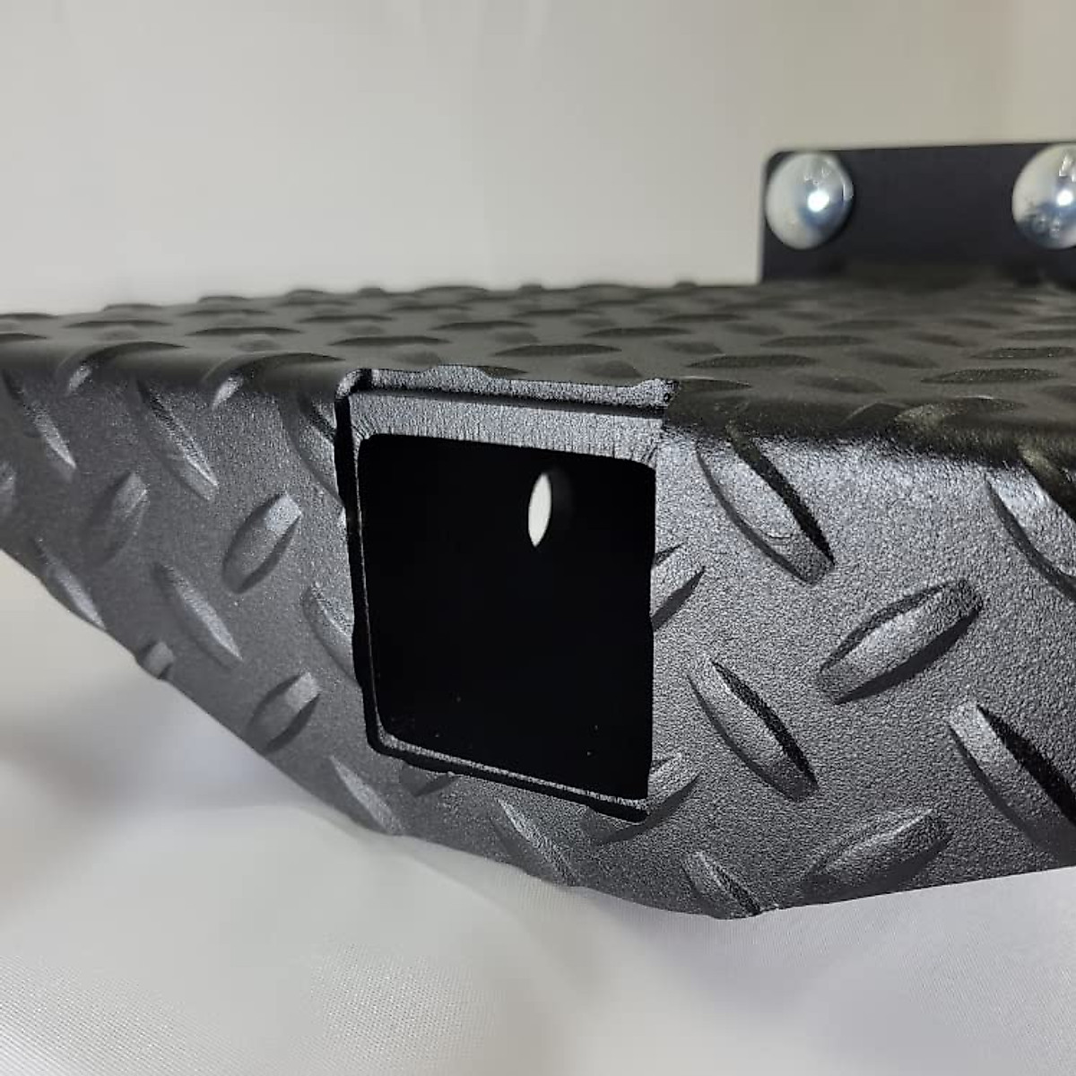 Premium U.S.A. Steel Boat Trailer Step - F&F Steel Design - Fits 2" x 4" Trailer Frames – Professional Powder Coated Boat Trailer Step – Textured Black – Boat Accessibility Step