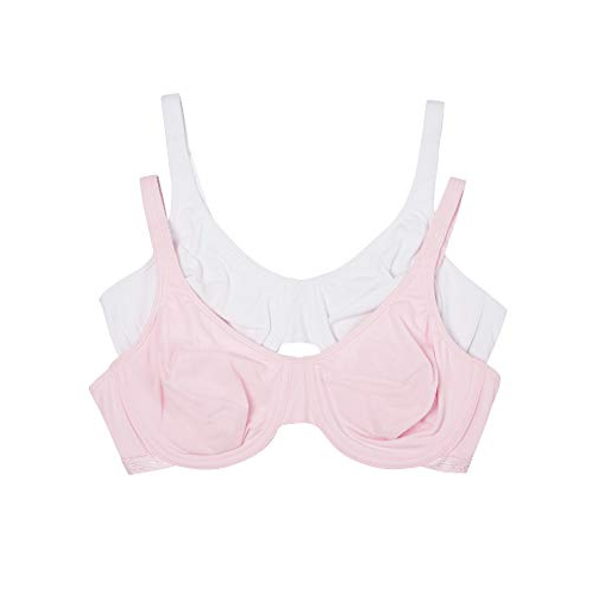 Fruit of the Loom Women's Cotton Stretch Extreme Comfort Bra, Bittersweet Pink / WHITE86CK, 42C