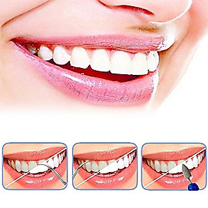 Portable dental picks, Teeth Stain Remover, Mini Travel Plaque and Tartar Remover with chain Mini Stain Eraser Dental Tooth cleaning tools, Interdental Pick,Tooth Kit for Travel & Home Use (2Pcs)