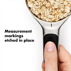 OXO Good Grips 4 Piece Stainless Steel Measuring Cups with Magnetic Snaps