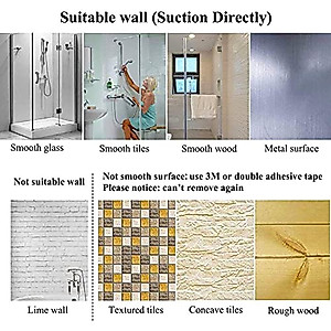 JiePai Suction Cup Towel Bar,Removable Modern Vacuum Suction Towel Hooks for Bathroom Door Adhesive Towel Bar Suction Towel Rack Holder