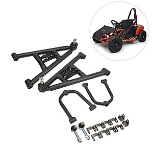 Upper Lower Swing,Yctze 350mm Front Suspension Shock Swing Arm Kit Replacement For 150cc 200cc 4 Wheels Quad Bike Kart
