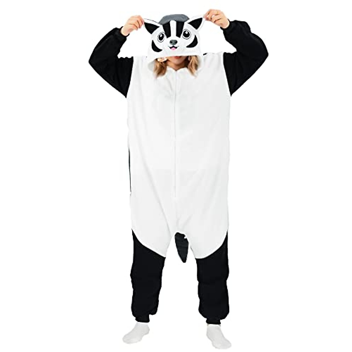 vavalad Animal Onesie Adult Animal Pajama One Piece Animal Costume Halloween Cosplay Sleepwear Homewear Christmas for Men Women