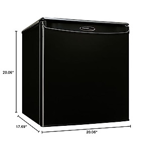 Danby DAR017A2BDD 1.7 Cu. Ft. Black Compact Refrigerator (Renewed)