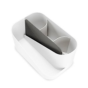 Umbra Glam Cosmetic and Accessory Organizer, Hair Tool, White