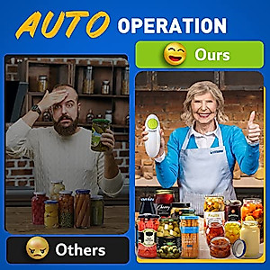 Higher Torque Electric Jar Opener for Seniors with Arthritis Fit Almost Jars Size, Strong Tough Automatic Jar Opener for Weak Hands, Hands Free Battery Operated Bottle Opener for Arthritic Hands