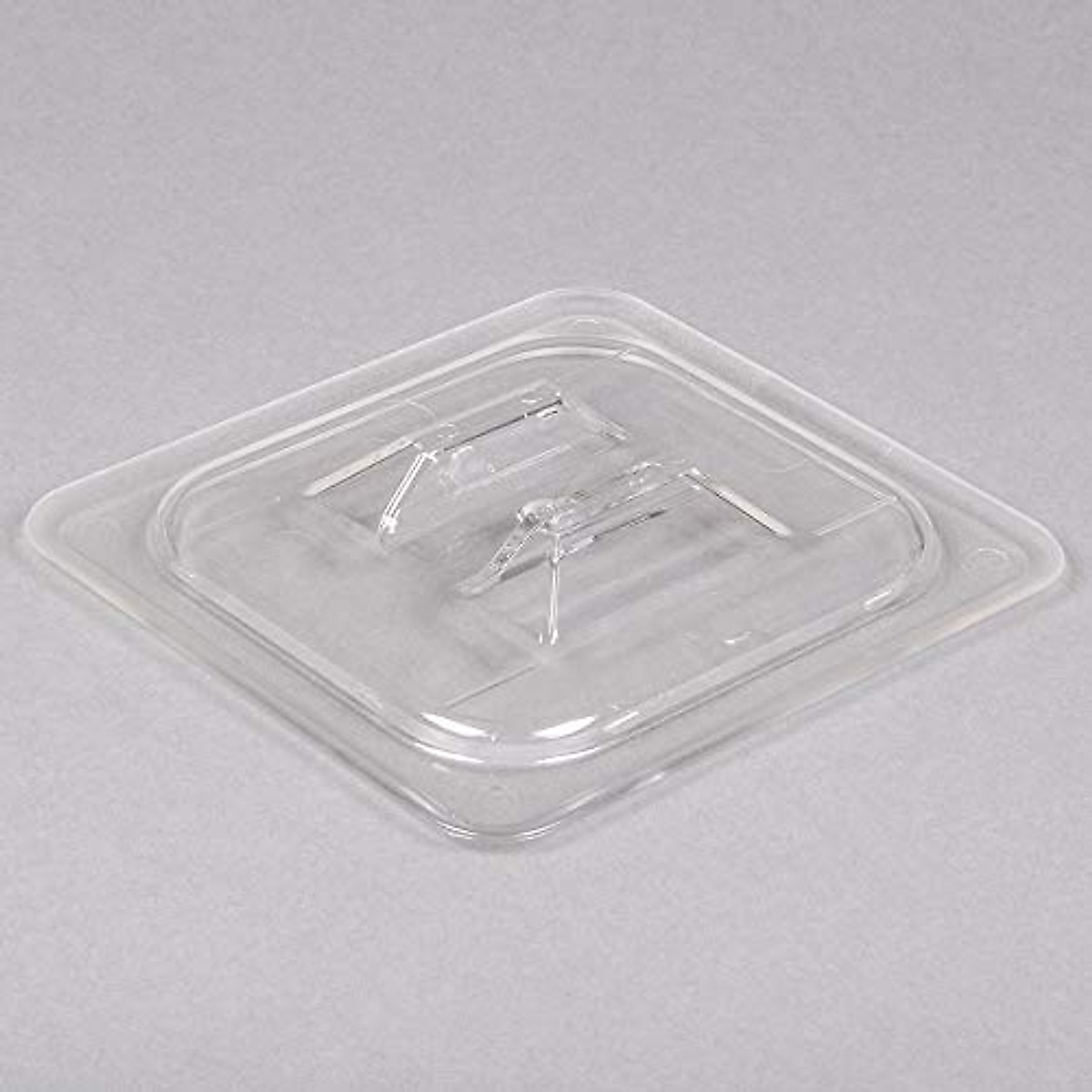 YBSVO 1/6 Size Clear Polycarbonate Food Pan Lid with Handle- Pack of 6