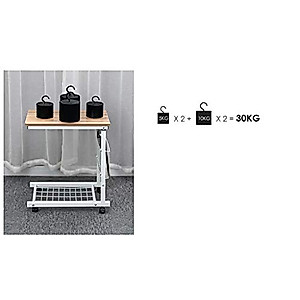 Multifunctional Desk Movable Computer Laptop Desk Study Writing Desk Adjustable with Keyboard Tray for Home Office (Color : E)