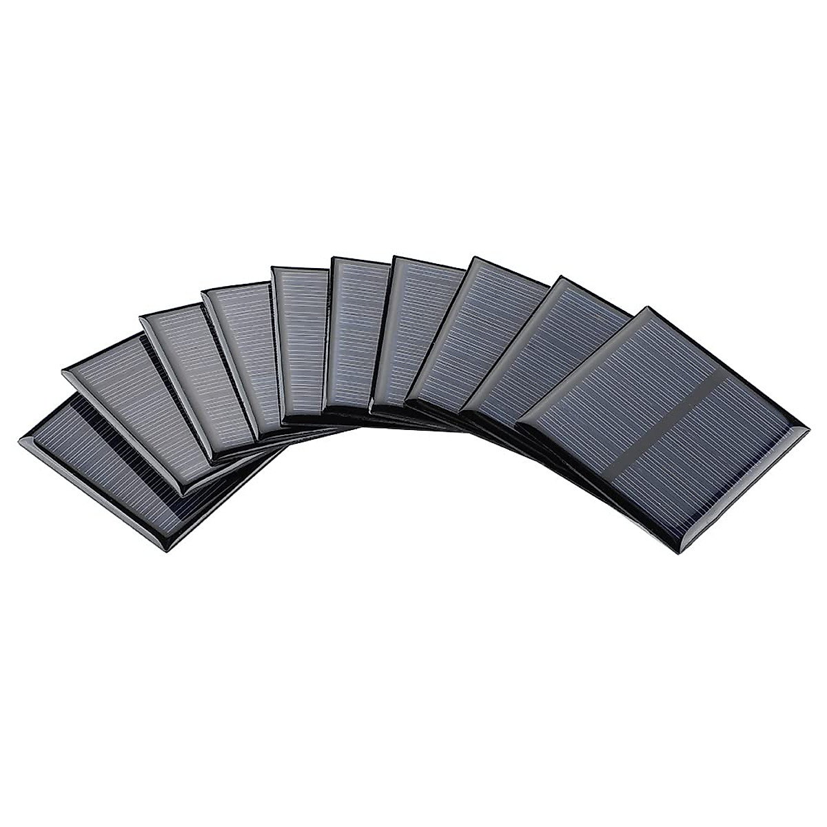 SUNYIMA 10Pcs 5.5V 80mA Mini Solar Panels 2.36"x2.36" for Solar Power Mini Solar Cells DIY Electric Toy Materials Photovoltaic Cells Solar DIY System Kits
