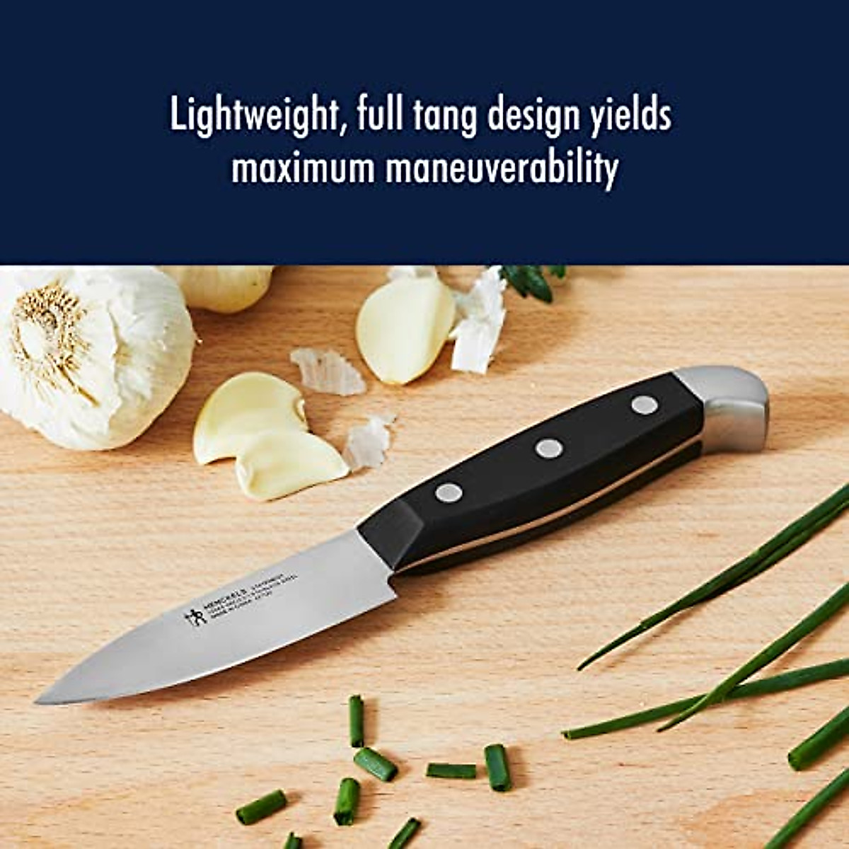 HENCKELS Statement Razor-Sharp 2-pc Chef Knife Set, German Engineered Informed by 100+ Years of Mastery, Black/Stainless Steel