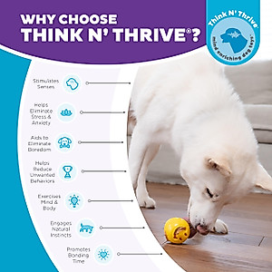 Outward Hound by Planet Dog Nooks Happiness Treat Dispensing Dog Toy, Small, Yellow, Smiley Face