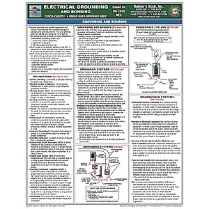 Electrical Grounding and Bonding Quick-Card Based on the 2020 NEC