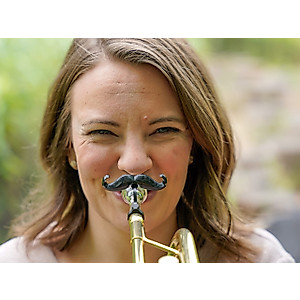 Brasstache - The Original Clip-on Mustache for Trumpet Mouthpiece