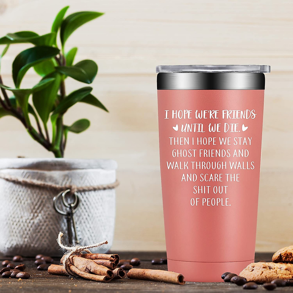 Fufendio Best Friend Birthday Gifts for Women - Friendship Gifts - Vacuum Insulated Tumbler Cup