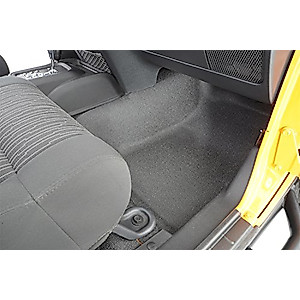 Bedrug - Jeep Bedtred | 2007 - 2010 Jeep Wrangler JK UNLTD 4 Door, Front Floor Liners (Includes Heat Shields) | Grey - 4 pc. | BTJK07F4