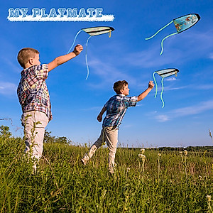 Lewabov 2 Pcs Children's Thumb Ejection Kite, Mini Beach Kite Easy to Fly, 4-18 Years Old,Small Funny Outdoor Sports Toys.