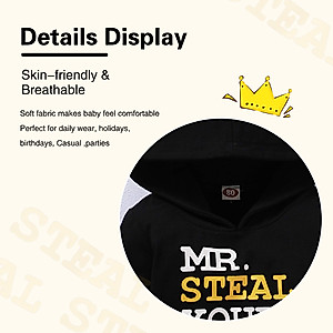 NZRVAWS 18 Months Boy Clothes Toddler Boy Clothes 24 Months Long Sleeve Sweater Hoodie Top + Ripped Jeans Long Pants Clothes Set Fall Winter