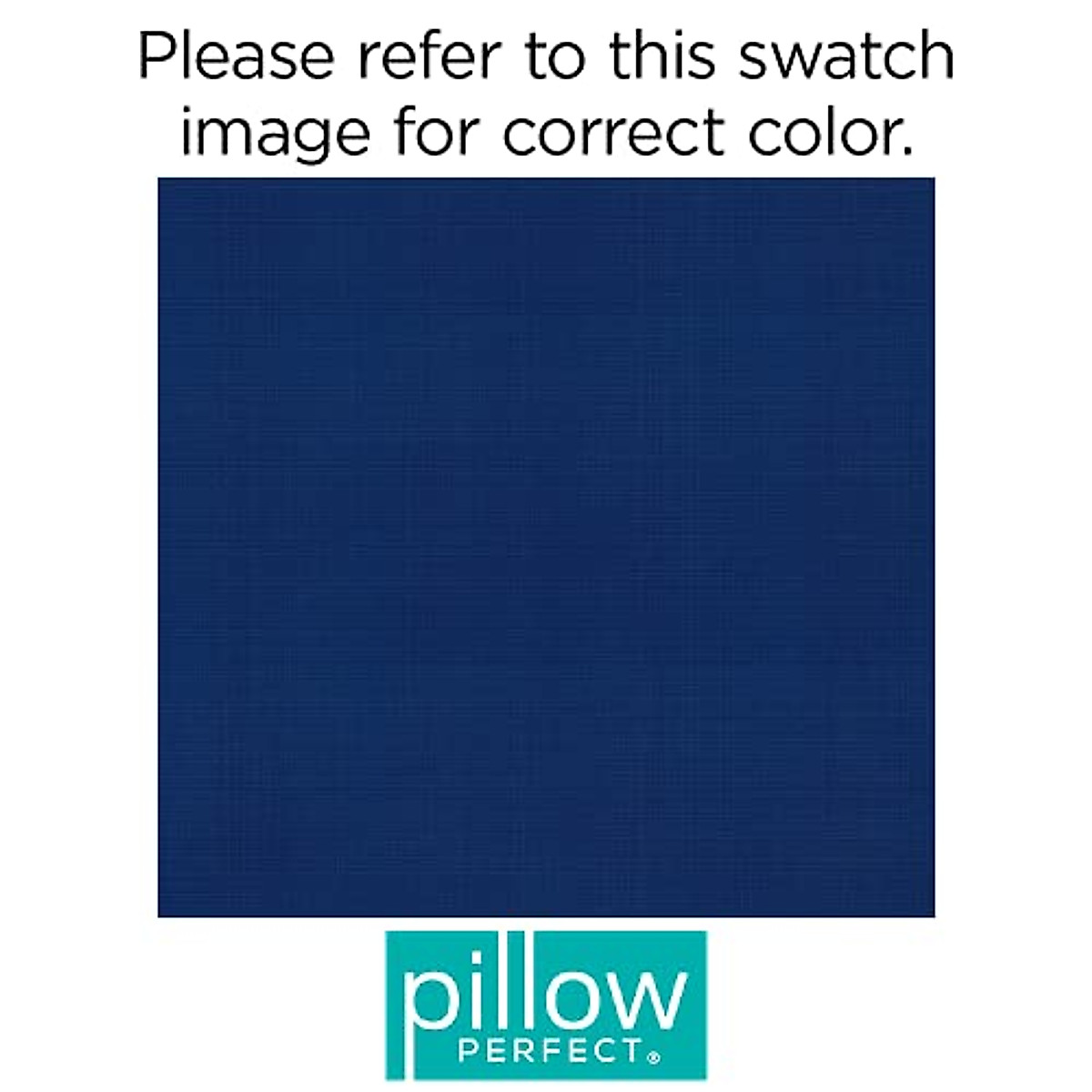 Pillow Perfect Fresco Solid Indoor/Outdoor Patio Chaise Lounge Cushion Plush Fiber Fill, Weather and Fade Resistant, 72.5" x 21", Blue