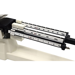 EISCO Triple Beam Mechanical Balance, 2610g Capacity - Single Pan - Includes 500g (1) & 1000g (2) Counter Masses