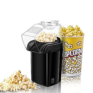 Hot Air Popcorn Popper Maker, Electric Hot Air Popcorn Popper Corn Popcorn Machine for Healthy Oil Free Popcorn