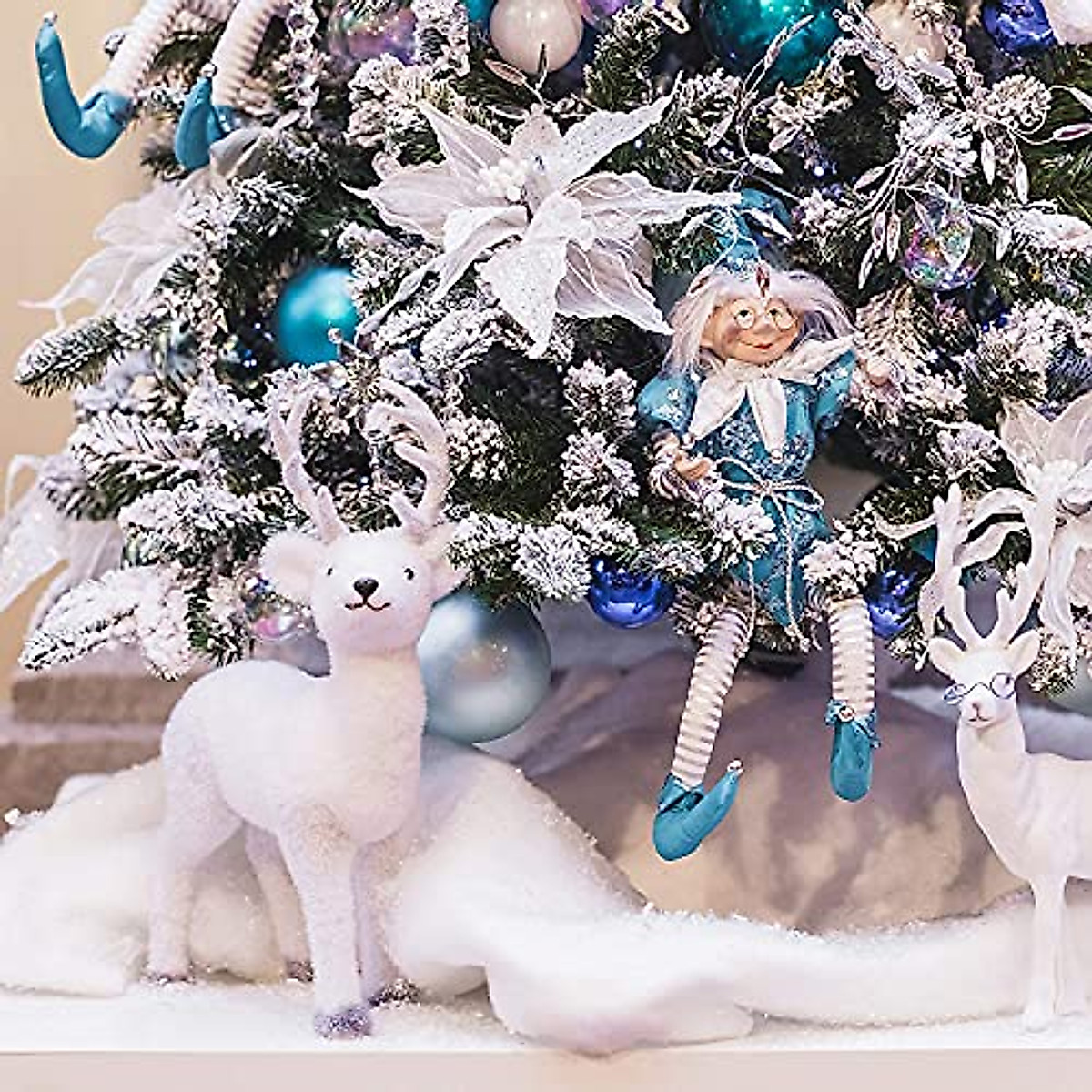 Prextex Large Artificial Snow Roll - Instant Christmas Tree Decor, Christmas Snow Party Table Runner, White Photo Backdrop, Fake Snow Decoration, Faux Snow, Fake Snow Blanket Cover for Holiday