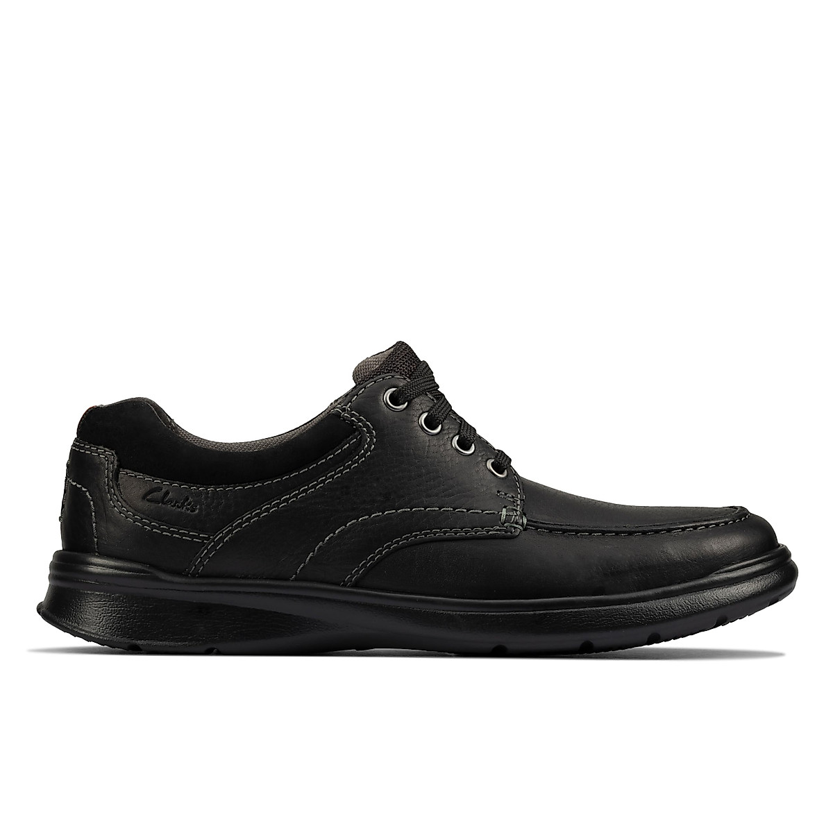 Clarks Men's Cotrell Edge Oxford, Black Oily Leather, 9.5 W US