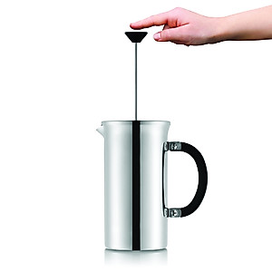 Bodum Tribute Stainless Steel French Press Coffee Maker, 34 Ounce, Chrome