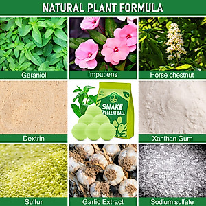 Lousye 30 Pack Snake Repellent for Yard Powerful, Snake Away Repellent for Outdoors, Moth Balls for Snakes, Pet Safe Snake be Gone for Lawn Garden Camping Fishing Home to Repels Snakes and Other Pests